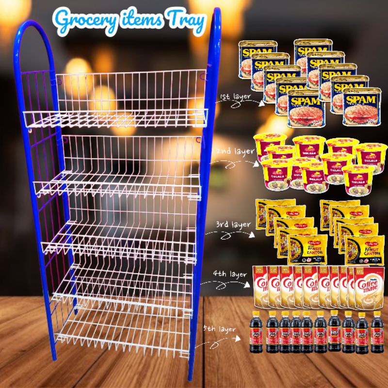 GROCERY RACK / GROCERY TRAY / 4/ 5 LAYERS / MULTI LAYER / MULTIPURPOSE TRAY / alanis.ph | Shopee ...