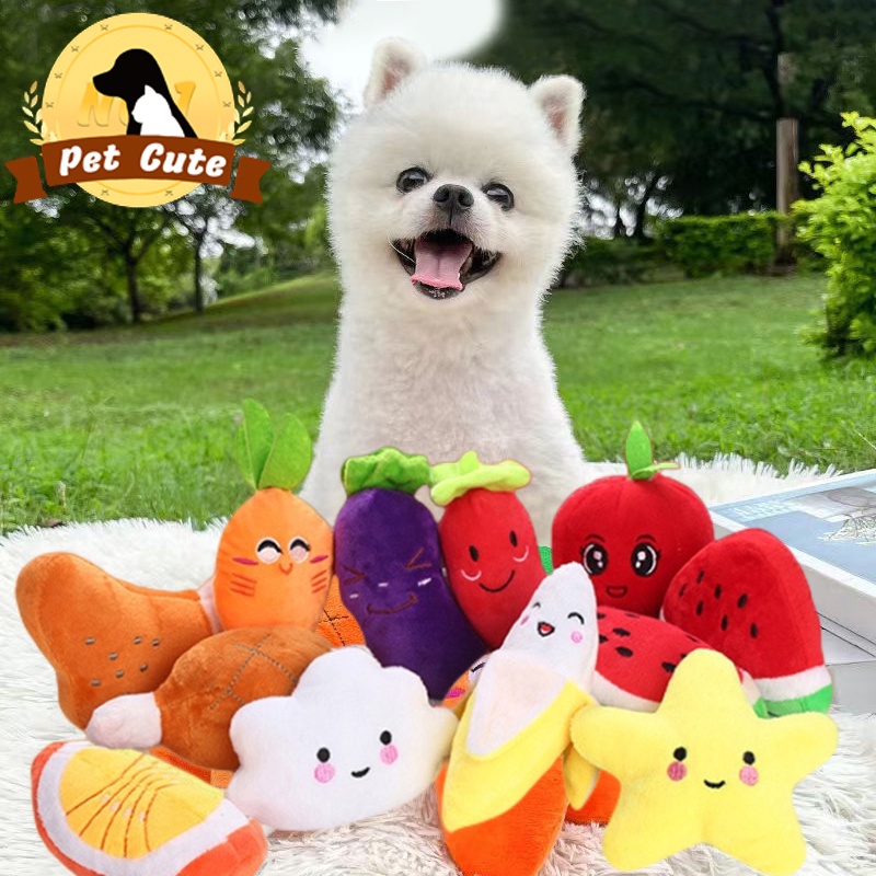 Pet Dog Toys Cat Toy Soft Sounding Interactive Puppy Chew Plush Toy dog ...