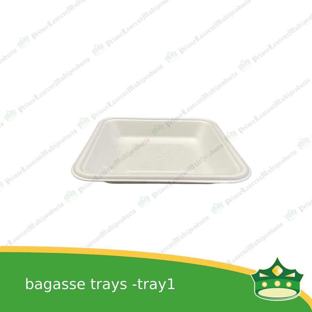[25 pcs] bagasse paper tray square 5x5 inches fruit tray as grocery ...
