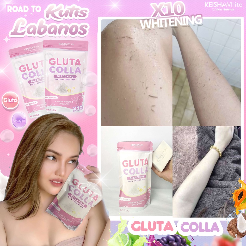 GLUTA COLLA BLEACHING SOAP X10 INTENSIVE WHITENING & EXFOLIATING (135 grams) | Shopee Philippines