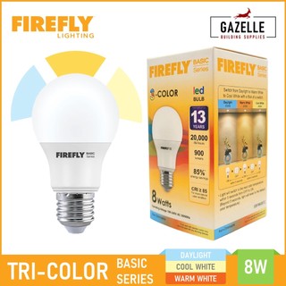 Firefly Basic-Series Tri-Color Light Bulb - 8 Watts Tricolor | Shopee ...