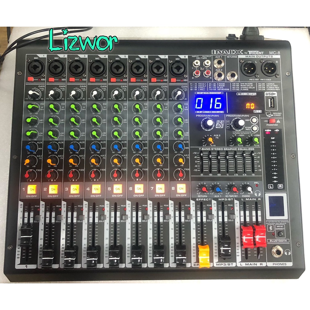 IMIX by Trident 4ch/6ch/8ch mixing console & aux paths 256 effects ...