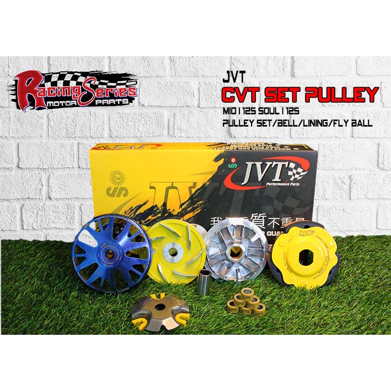 JVT cvt set mio i 125 soul i 125 pulley set/bell/lining/fly ball ...