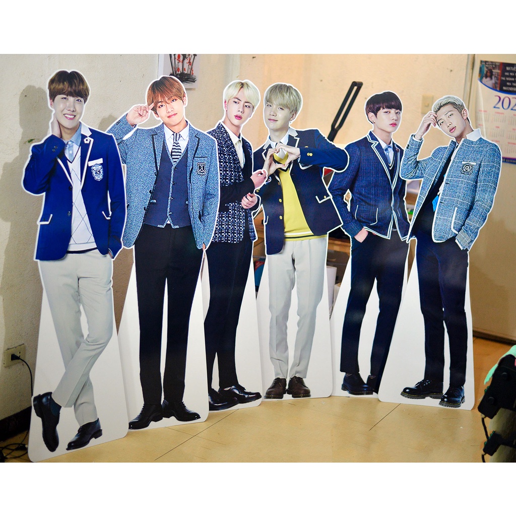 BTS Bangtan Life sized Standee - RM, Jin, Suga, J-Hope, Jimin, V ...