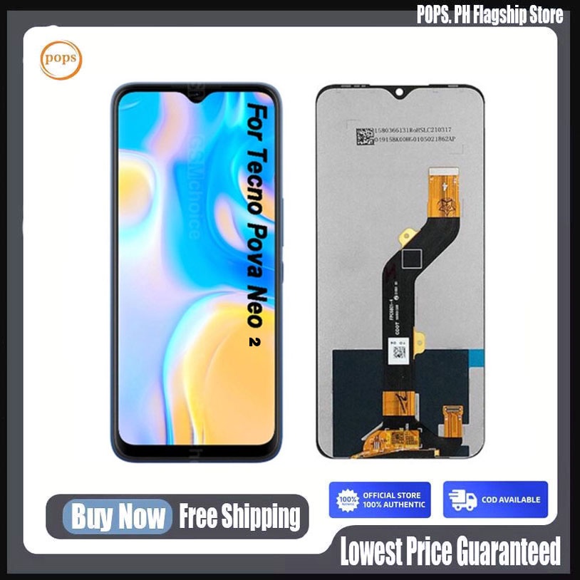 Tecno LCD Tecno Pova Neo 2 LG6n LCD Digital Touch Screen Display Frame ...