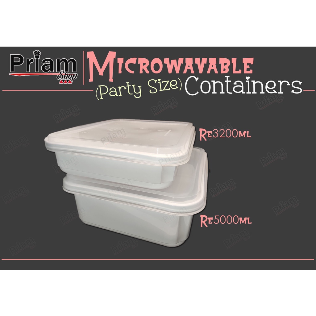 Microwavable Party Tray RE3200 and RE5000 - Big Rectangular ...