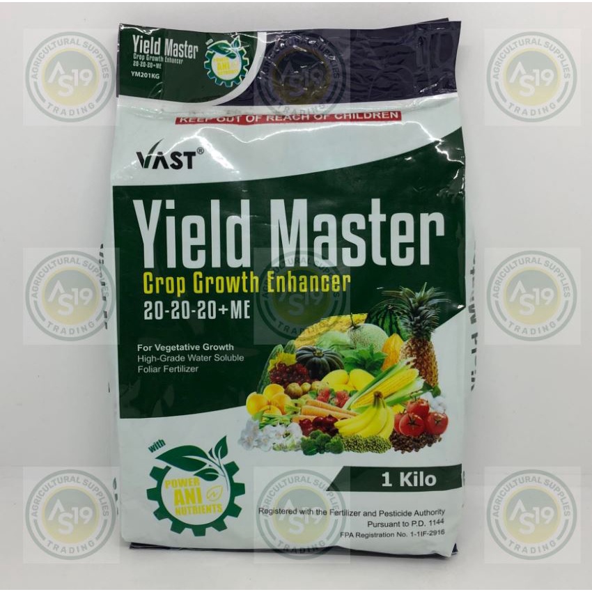 VAST Yield Master Crop Growth Enhancer 1 kg (20-20-20+ME) | Shopee ...