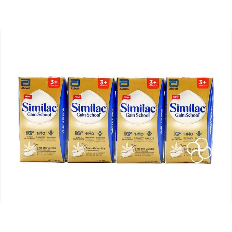 Similac Gain School Ready to Drink Vanilla Milk 110ml x 4 | Shopee ...