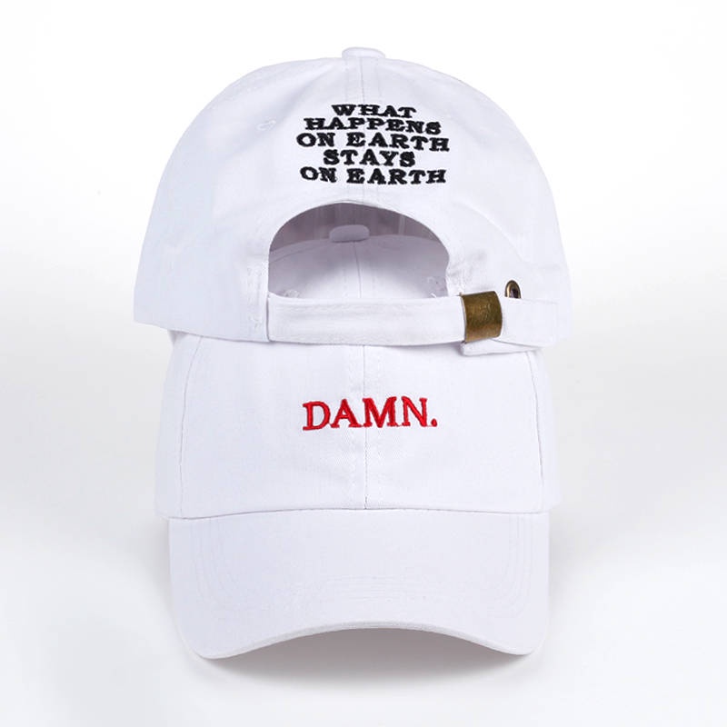 Embroidered DAMN Dad Hat Hip Hop Stitched Kendrick Lamar Unstructured ...