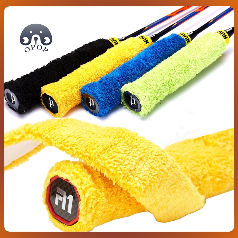 Badminton racket towel grip with fishing rod grip with absorbent non ...