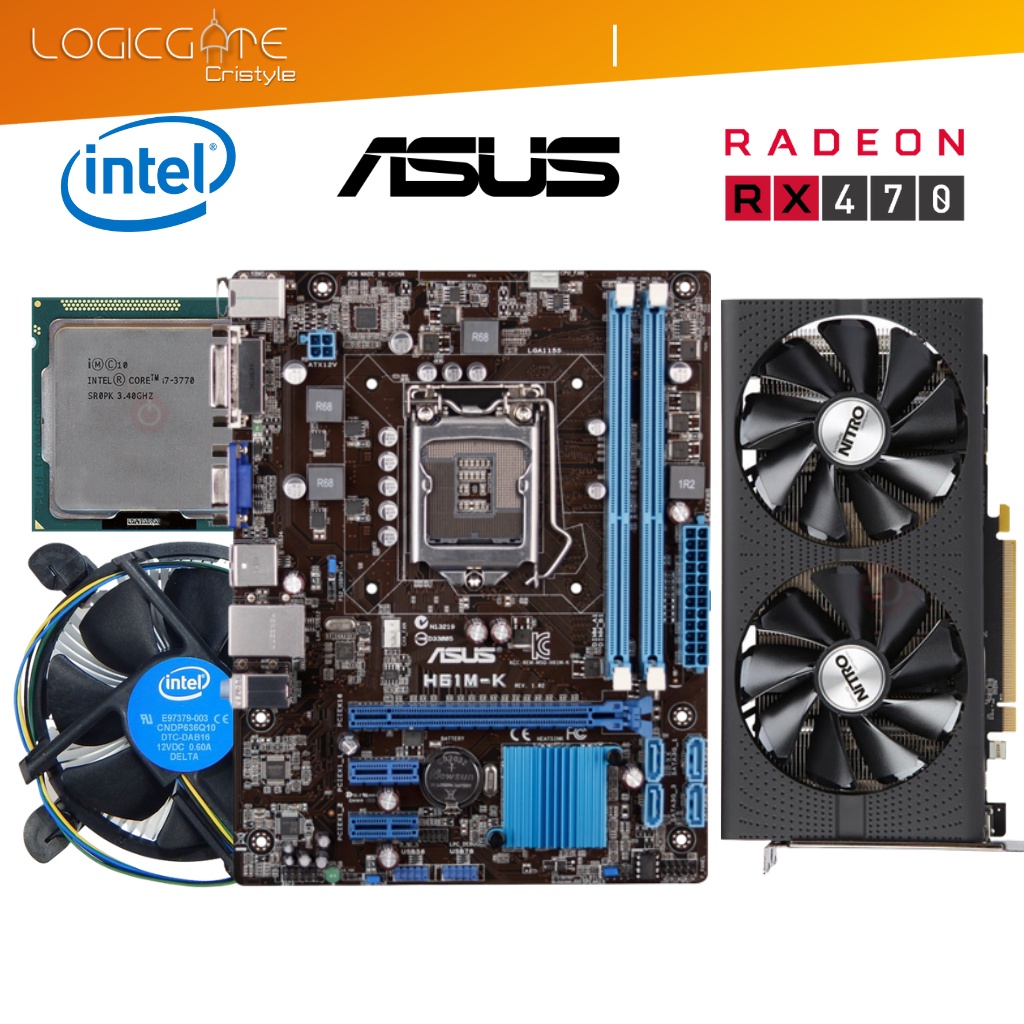 BUNDLE i7 3rd/4th Gen | 8GB | Socket 1155 1150 | RX470 4GB 256Bit GPU ...