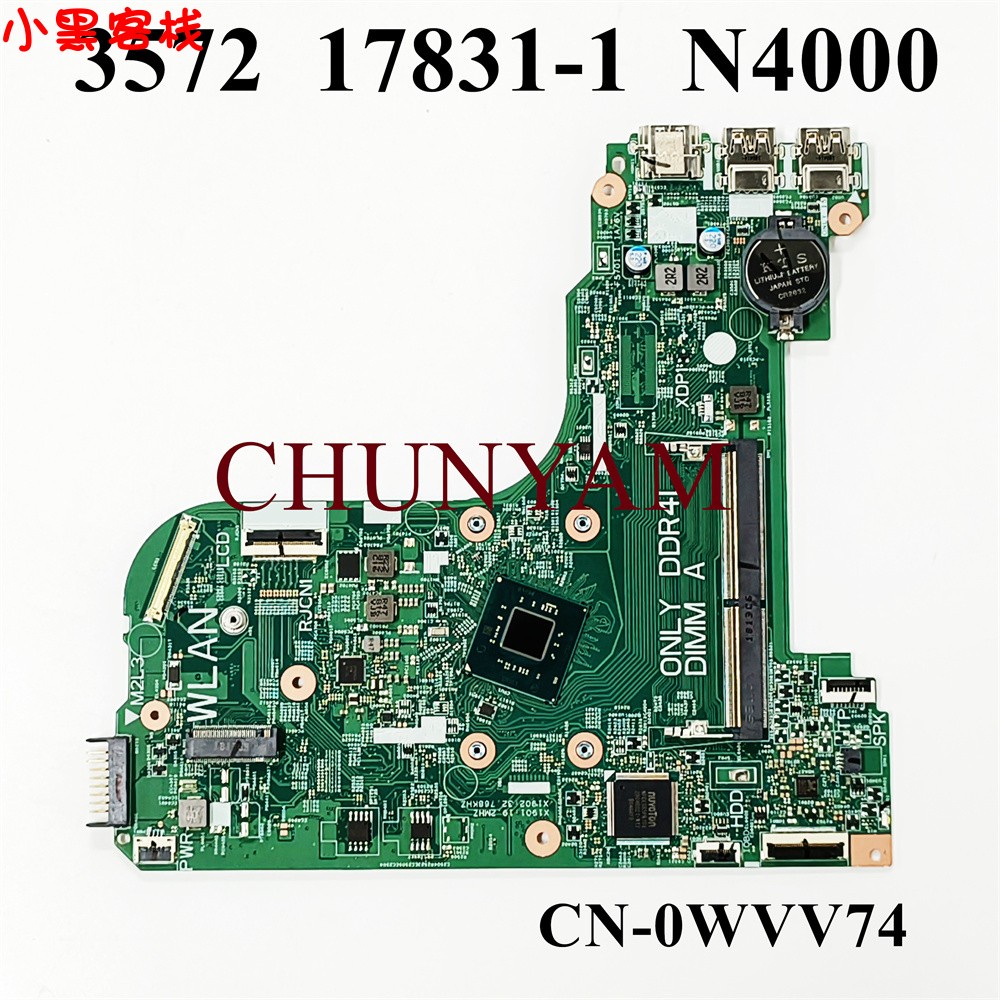 Refurbished 17831-1 N4000 CPU FOR dell Inspiron 14 3472 15 3572 Laptop ...