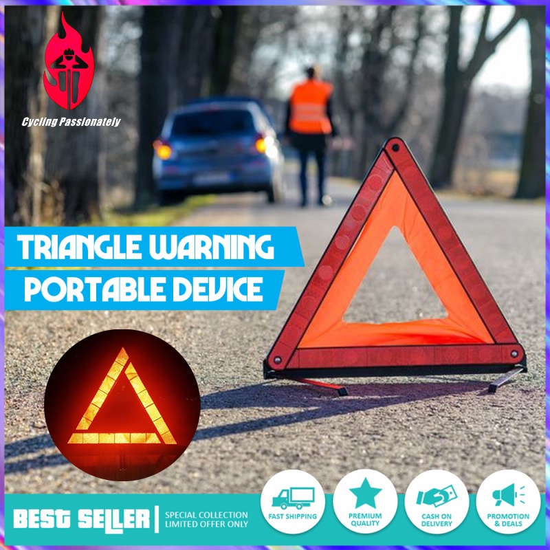 Car Early Warning Device Foldable Reflective Triangle Car Safety ...