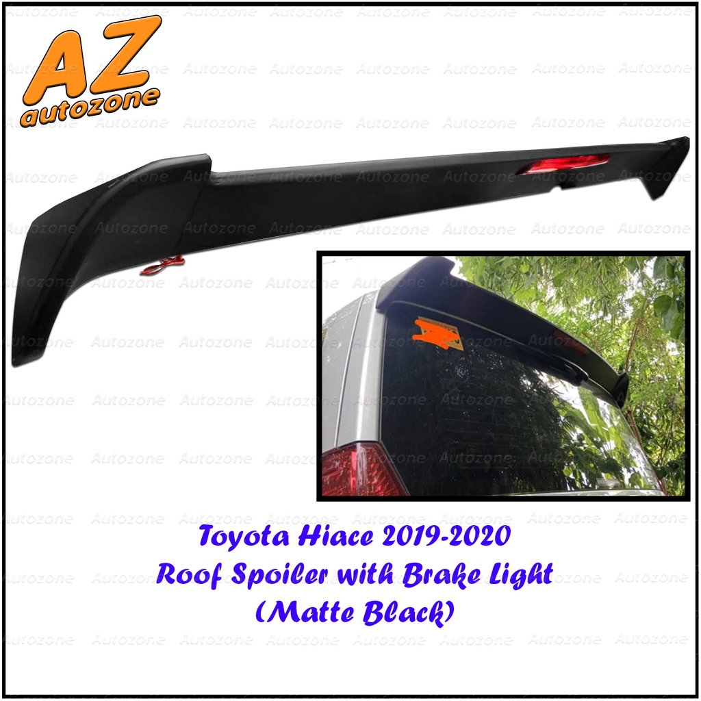 Toyota Hiace 2019-2020 Rear Window Roof Spoiler With Break Light (Matte ...
