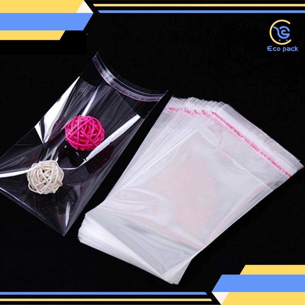 100pcs OPP with Adhesive Clear Plastic Poly Bag (Packaging for Mask ...