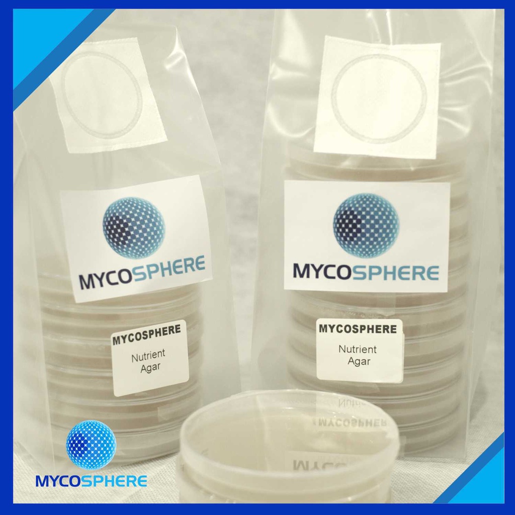 Nutrient Agar Sterile Media Petri Dish - 5pc Standard Nutrient Agar ...