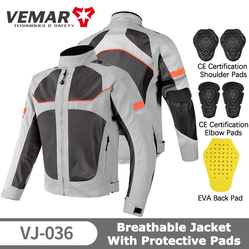 VEMAR men's motorcycle jacket summer mesh riding clothing equipment CE ...