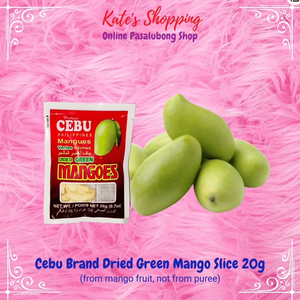 CEBU DRIED GREEN MANGO SLICE 20G | Shopee Philippines