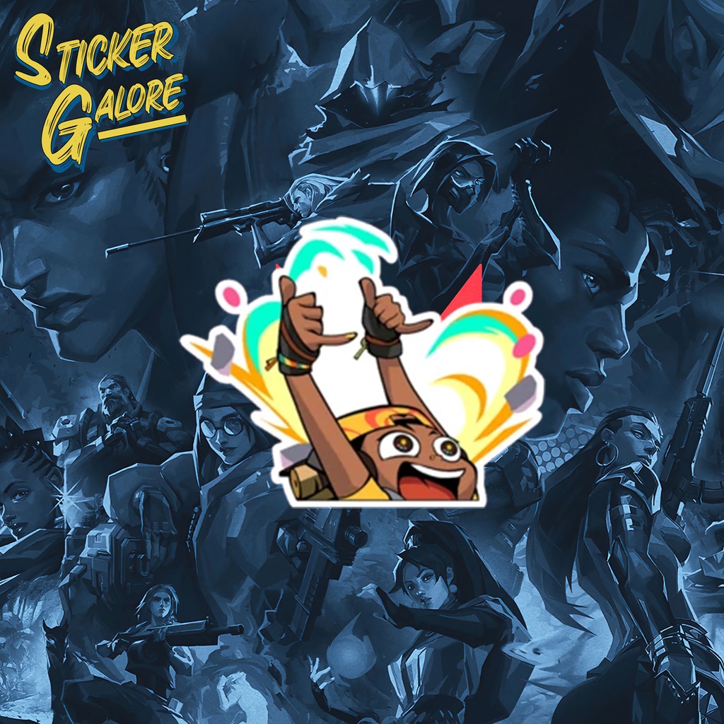 RAZE VALORANT SPRAY STICKERS (WATERPROOF AND SCRATCH PROOF, VINYL ...