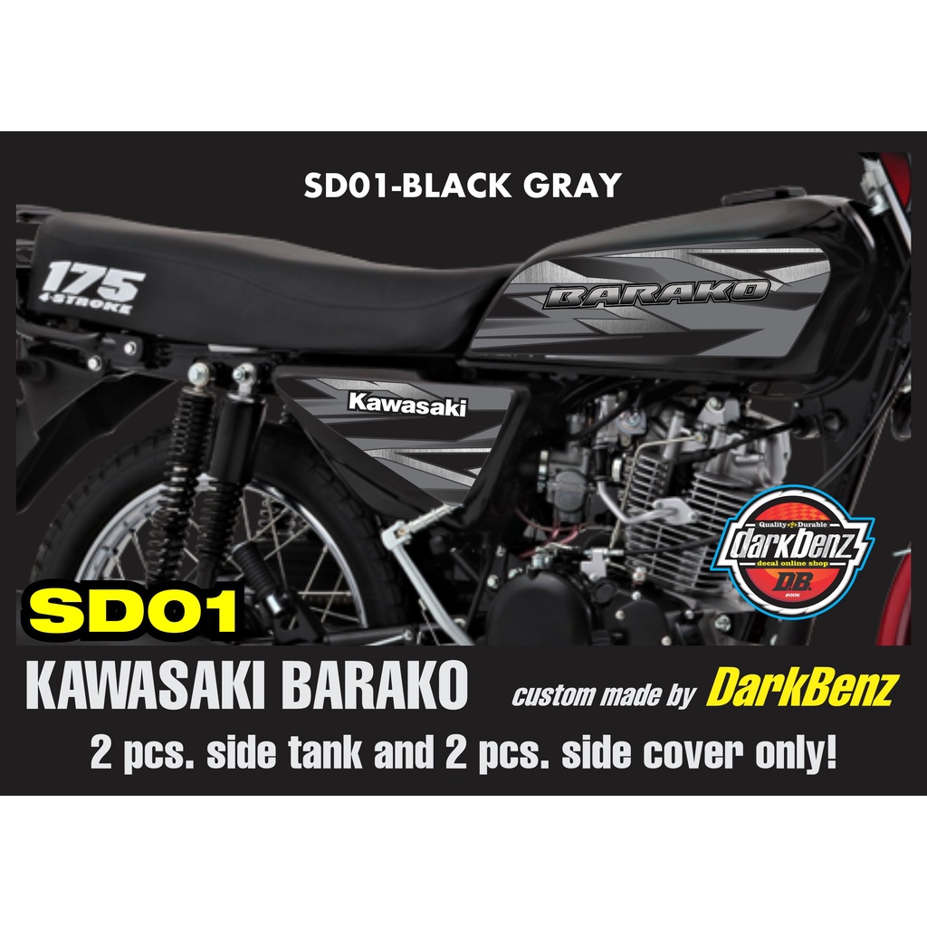 Kawasaki Barako New Concept Quality Printed Sticker Decals | custom ...