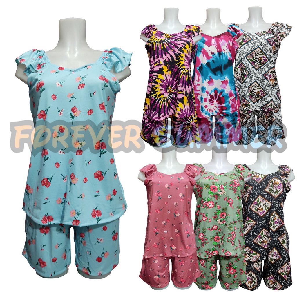 Pambahay Terno Butterfly Sleeve and Short Pambahay For Adult Women ...