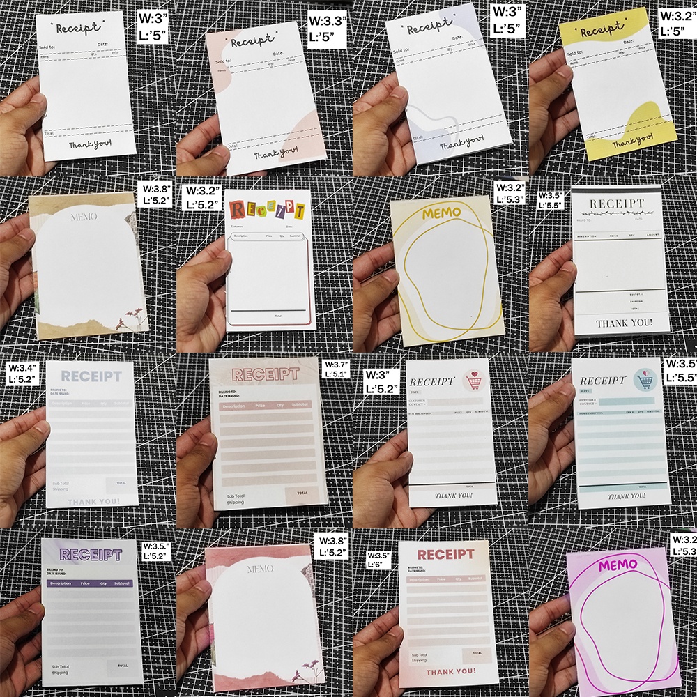 MINIMALIST RECEIPT | AESTHETIC | RESIBO FOR SMALL BUSINESS | MEMO ...