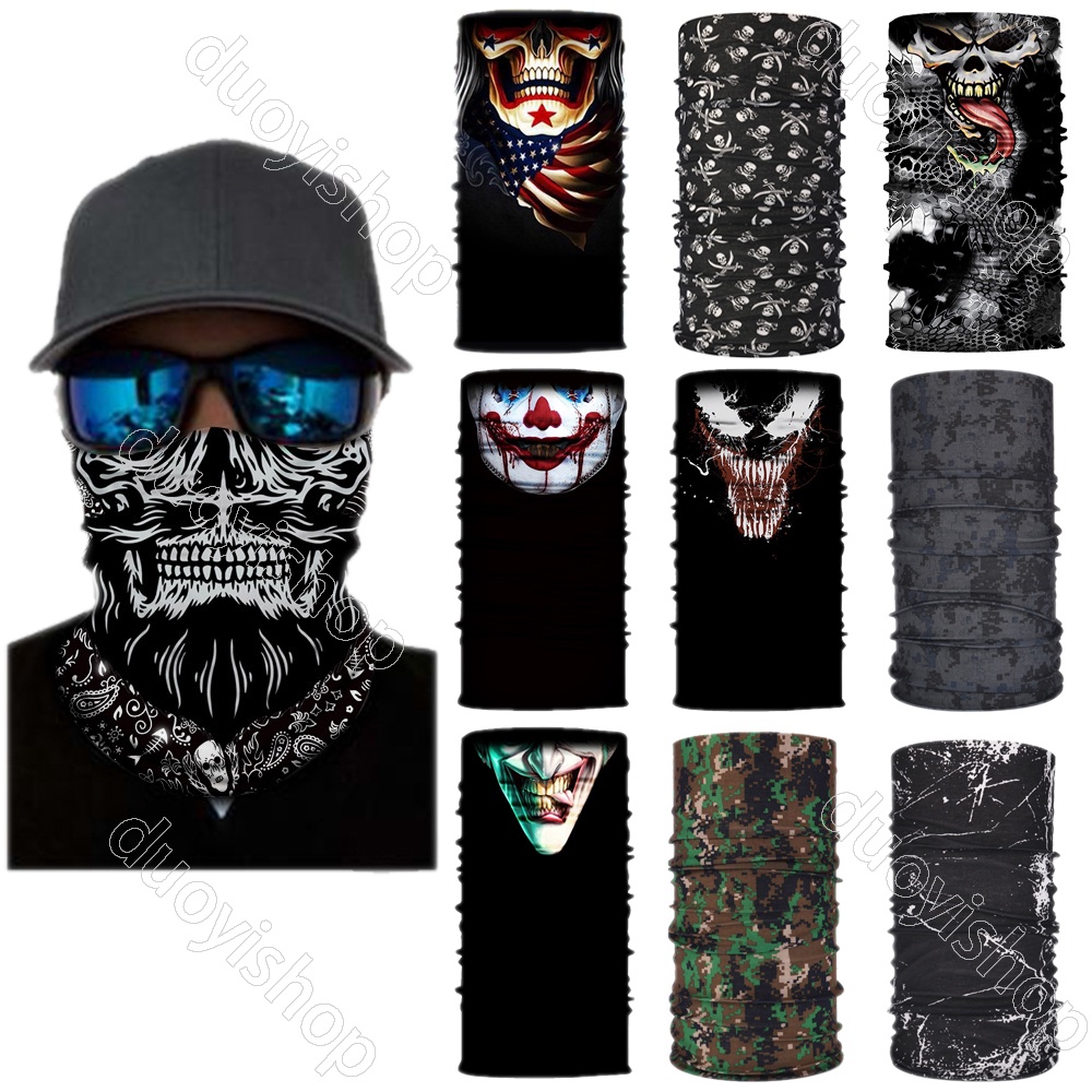 3D Printed Buff Bandana Windproof Balaclava Gaiter Breathable Face ...