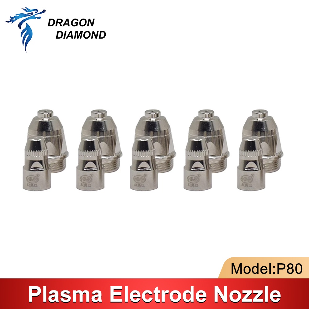Dragon Diamond 2Sets P80 Plasma Electrode Nozzle Consumable Cutting 40A ...