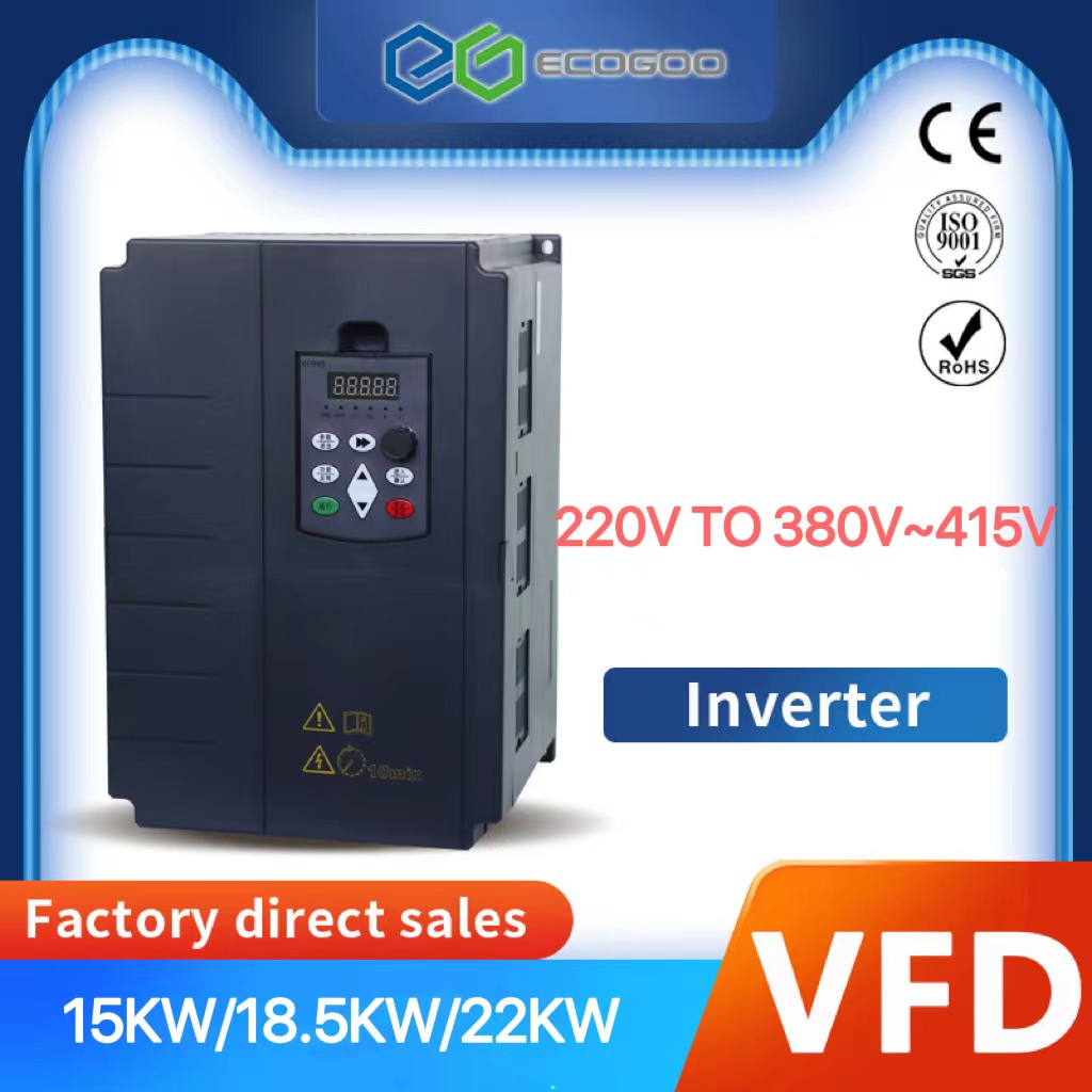 VFD Inverter 22KW Frequency Converter 220V single phase input 3 phase 380V Output C Spindle ...