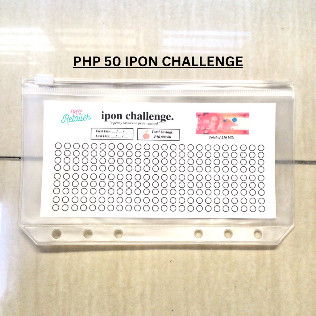 A6 Ziplock Ipon Challenge | VC Retailer | Shopee Philippines