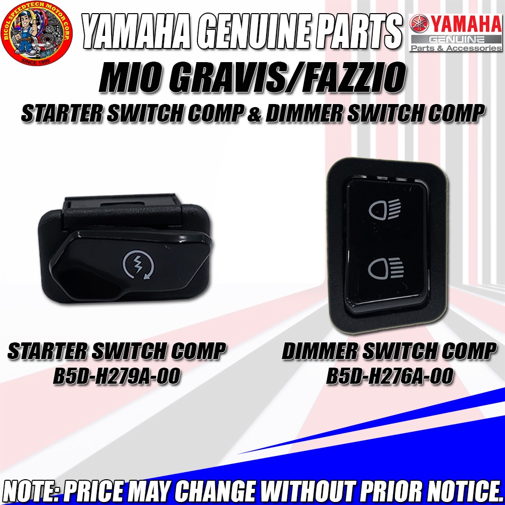 MIO GRAVIS/FAZZIO /GEAR STARTER SWITCH & DIMMER SWITCH (YGP) (GENUINE ...