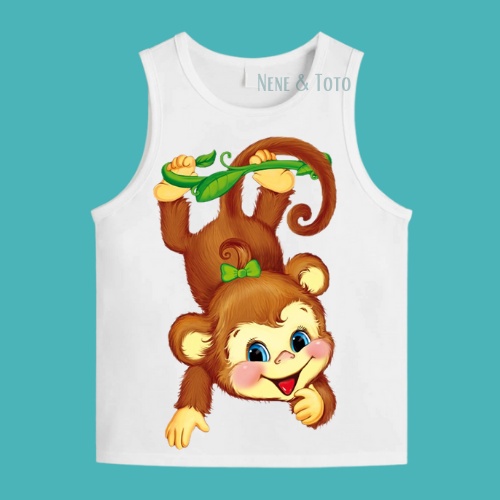 NENE & TOTO 1 PC Kids White Sando Shirts Tops for Boys Clothes Wild ...