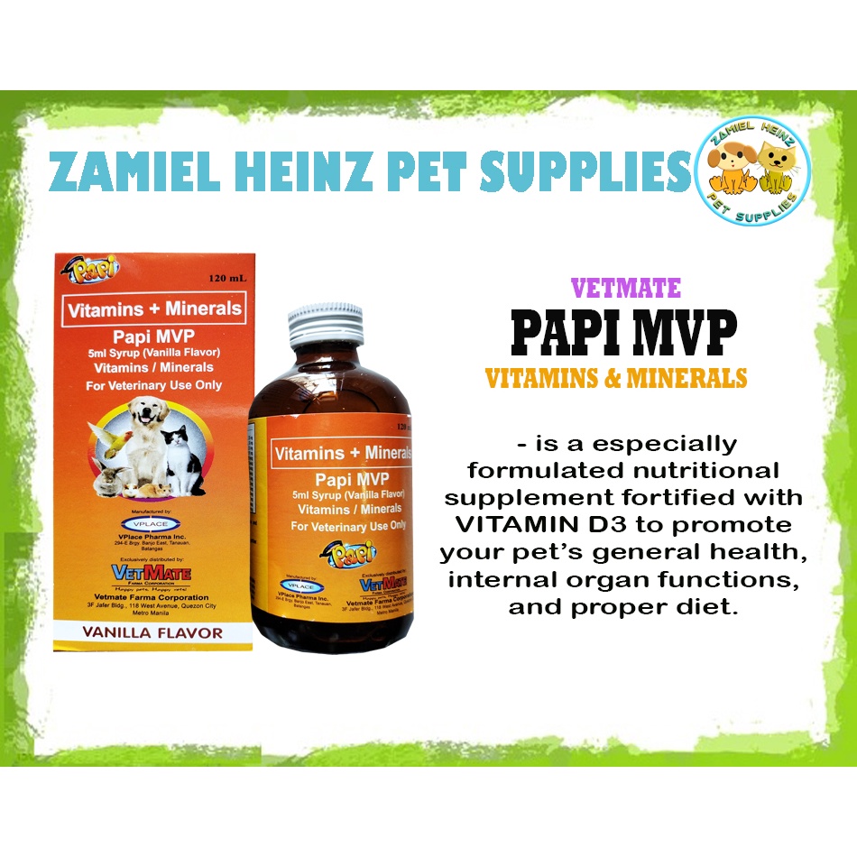 PAPI MVP VITAMINS+MINERALS SYRUP 120ml | Shopee Philippines