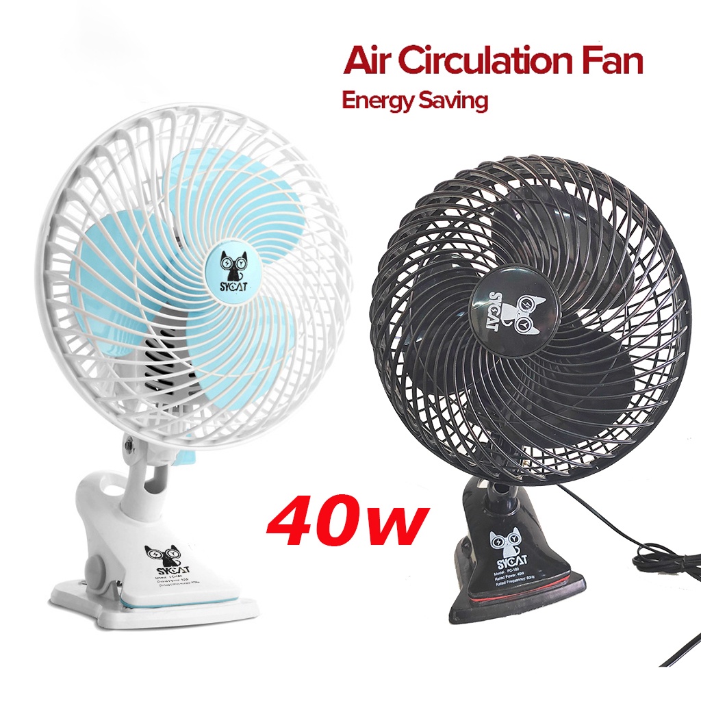 Desktop Fan Portable Shaking Head Three Blade Folding Table Clip Fan ...