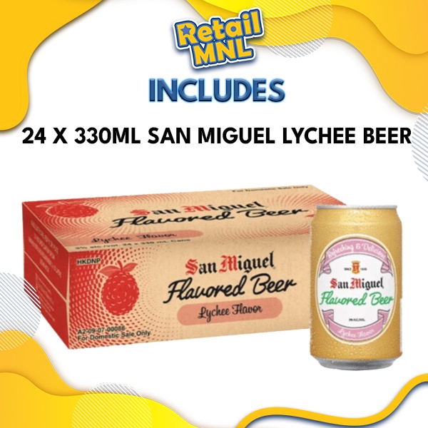 Retailmnl San Miguel Flavored Beer Lychee 330 mL Can Case of 24 ...