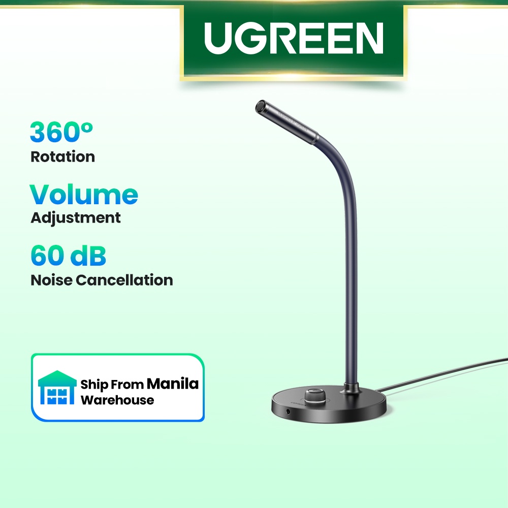 UGREEN USB Desktop Microphone Computer Desktop 60dB Noise Reduction ...