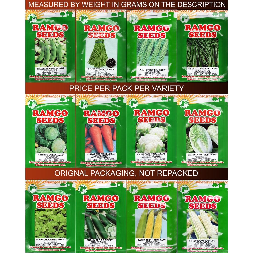 Ramgo Seeds - Sold per Pack per Variety Pechay Parsley Italian Squash ...