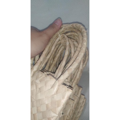Buri Banig Bag / Basket Native (by 10pcs) | Shopee Philippines