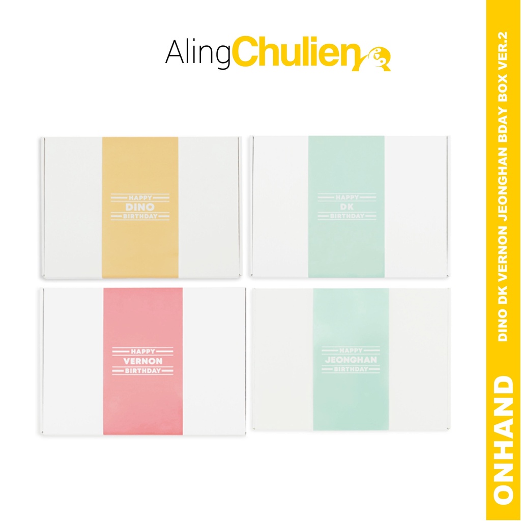 Seventeen Birthday Box Ver 2 3 Jeonghan Vernon Dino DK | Shopee Philippines