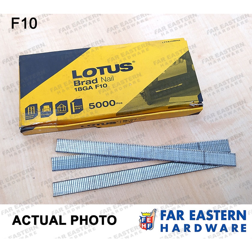 LOTUS Brad Nail 18GA F10 F15 F20 F25 F30 F40 F50 Nails LTAC | Shopee ...