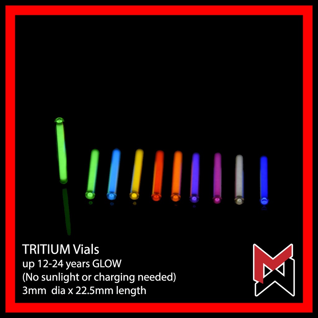 Tritium Vials - 3mm x 22.5mm - Compatible with TEC-S323 | Shopee ...