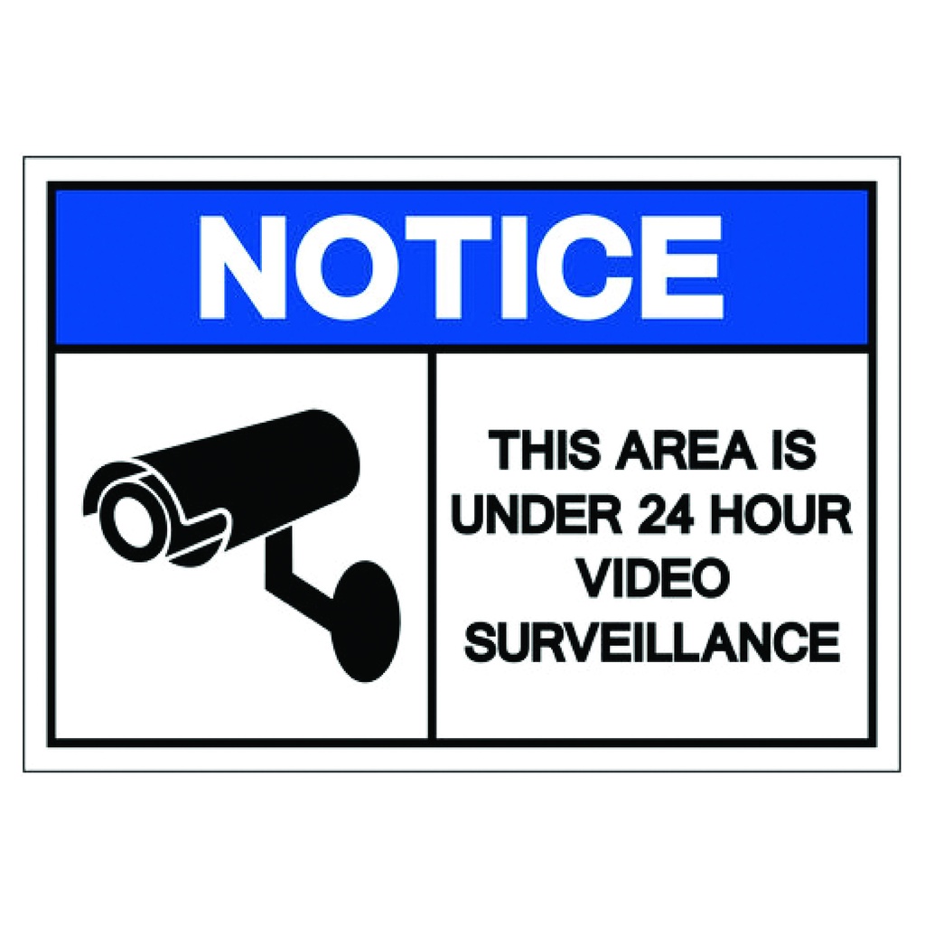 CCTV warning Signage laminated A4 size | Shopee Philippines