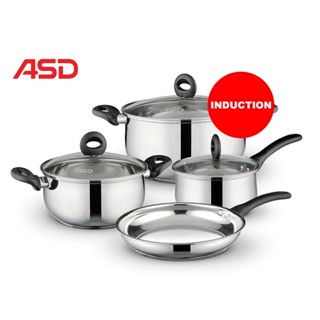 ASD Stainless Steel Induction Cookware Set 7pcs | Shopee Philippines