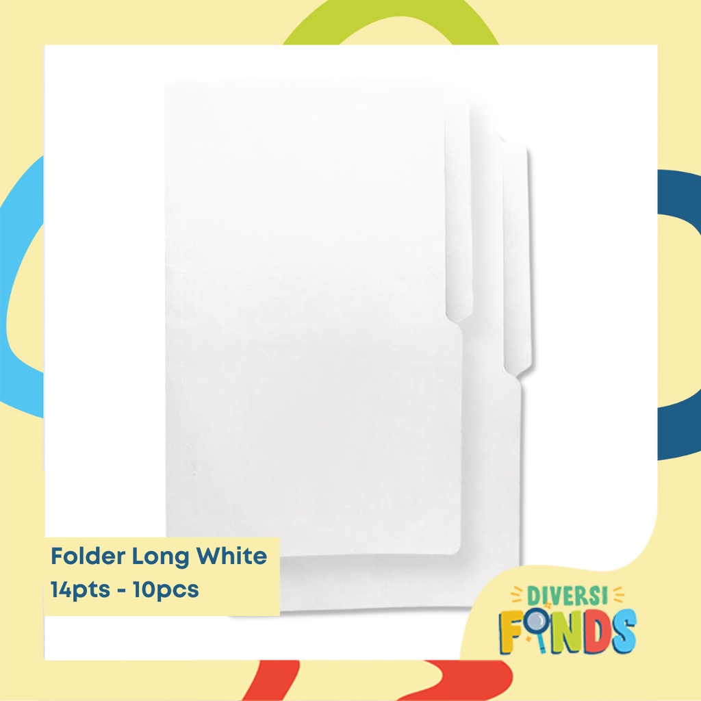 10pcs File Folder Advance or PX White 14pts Thick Long and Short ...