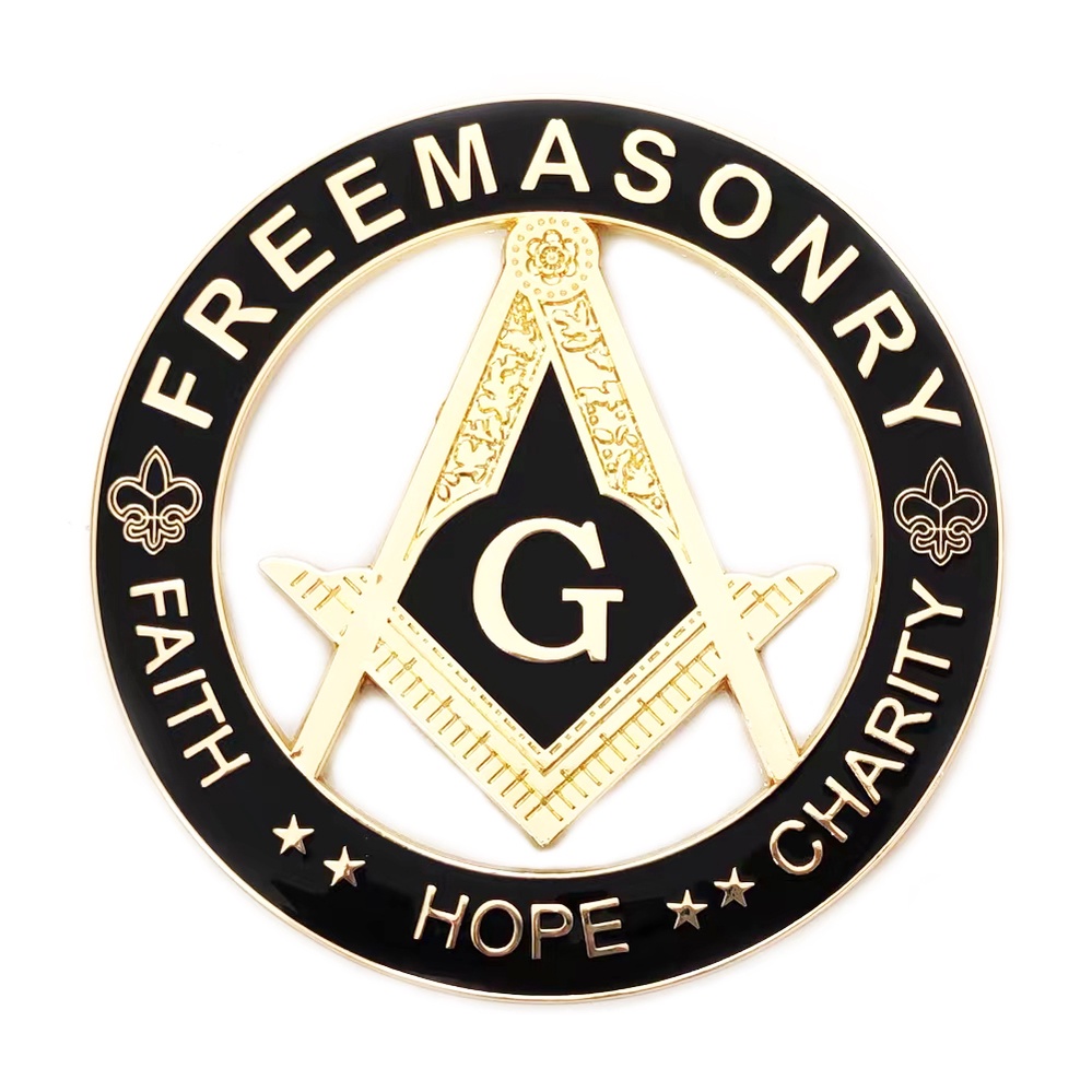 High Quality 3inch Freemasons Emblem Freemasonry Faith Hope Charity ...