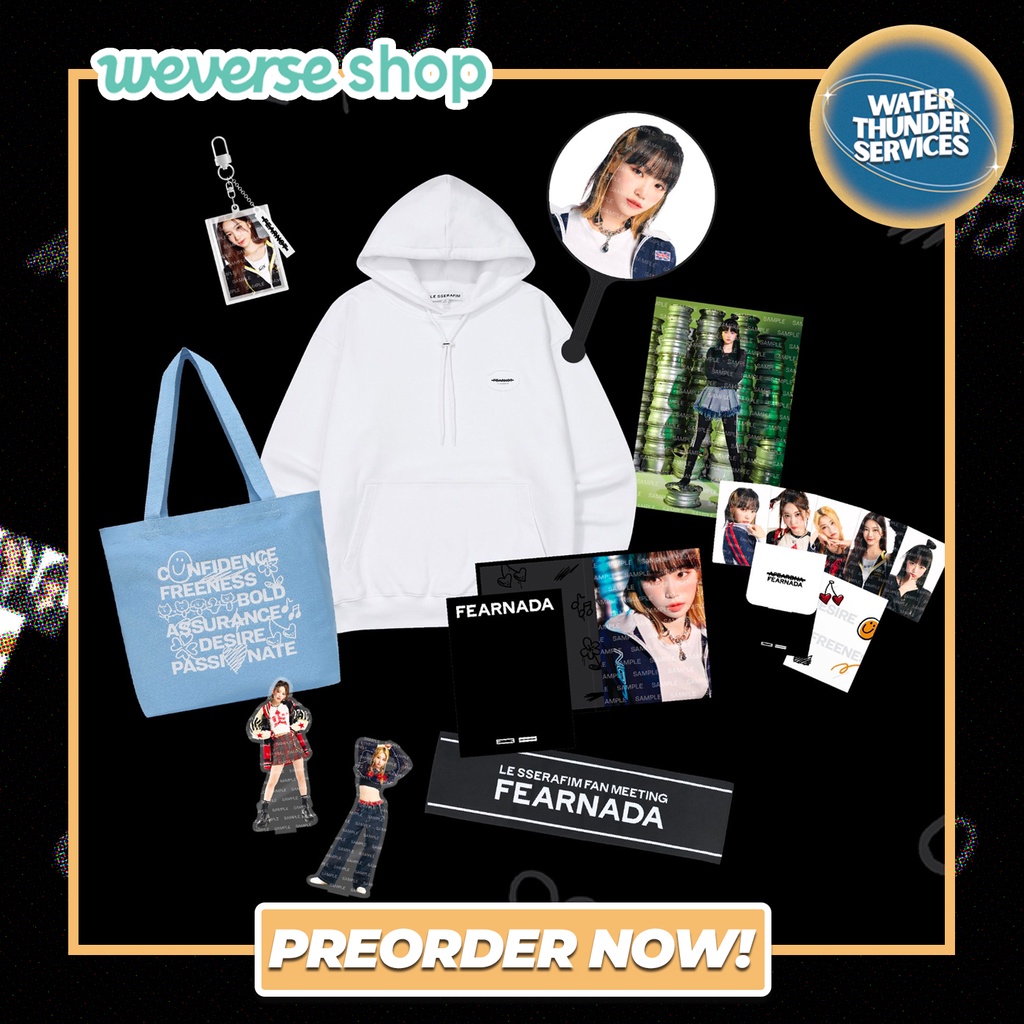 LE SSERAFIM FAN MEETING 'FEARNADA' 2023 S/S Official Merch Small Items ...