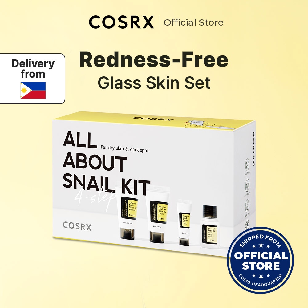 [COSRX OFFICIAL] All ABOUT SNAIL KIT (4 Steps), Cleanser 20ml, Essence ...