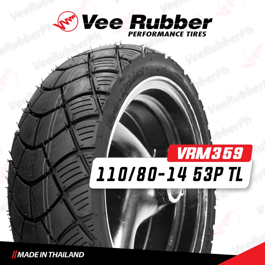 110/80-14 VRM359 (TL) Vee Rubber 110/80 - 14 Tubeless Motorcycle Tires ...