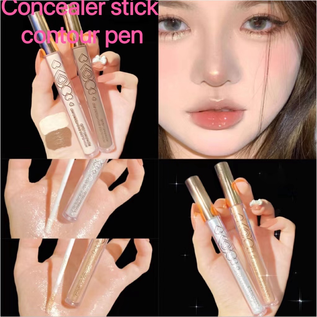 Korean Cosmetics Highlighter Concealer Stick Contour Pen Glitter Liquid ...
