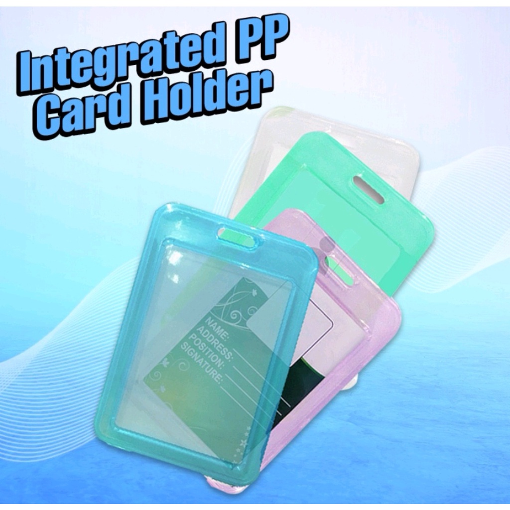 (25 pcs) Vertical Colored Transparent ID Holder / ID Case / ID ...